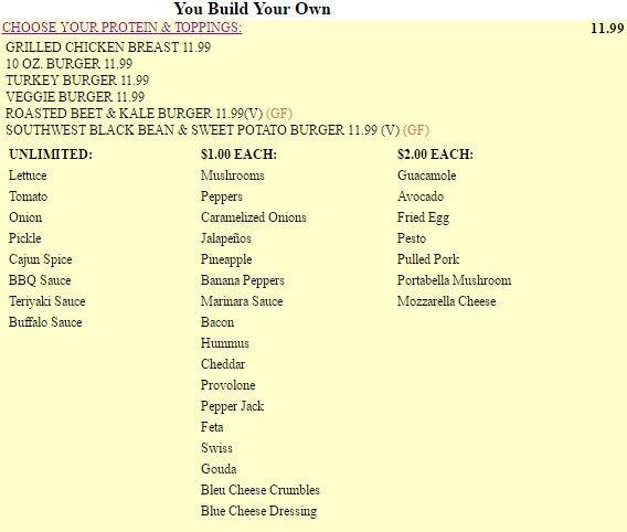 Menu at Coolidge Corner Clubhouse, Brookline, 307 Harvard St