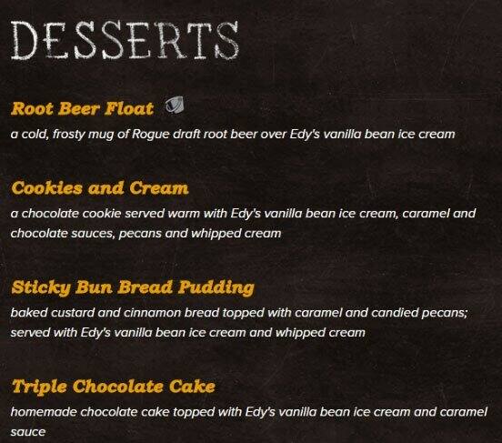 Menu at Rusty Bucket Restaurant and Tavern, Charlotte