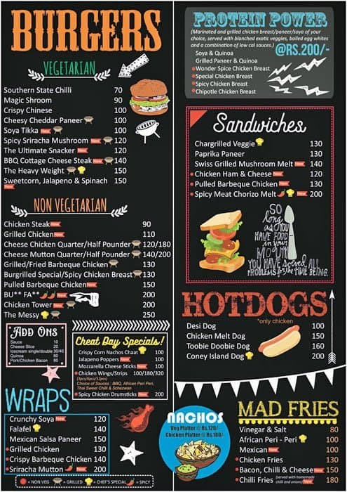 Burgrill Menu, Menu for Burgrill, Satyaniketan, New Delhi - Zomato