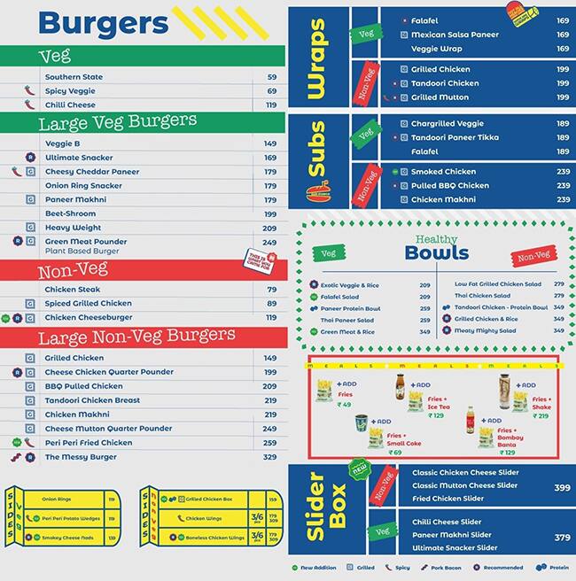 Menu of Burgrill - The Win Win Burger, Chaukhandi, Noida