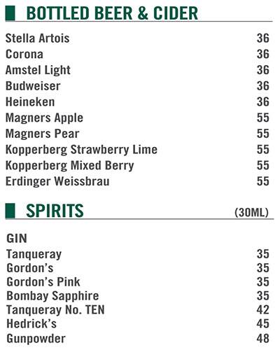 Menu at Dusit Gourmet cafe, Abu Dhabi