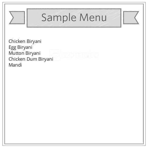 Menu of MS Caterers, Charminar, Hyderabad