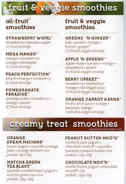 Menu at Jamba pub & bar, Tacoma