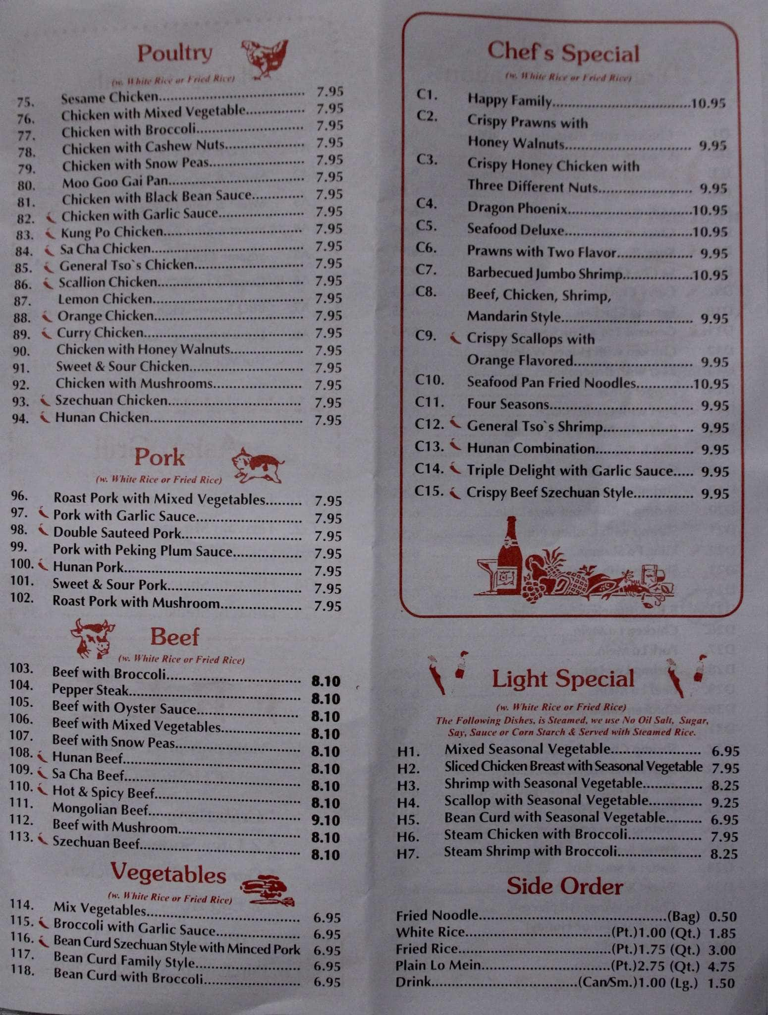 Menu at Stir King restaurant, Warner Robins