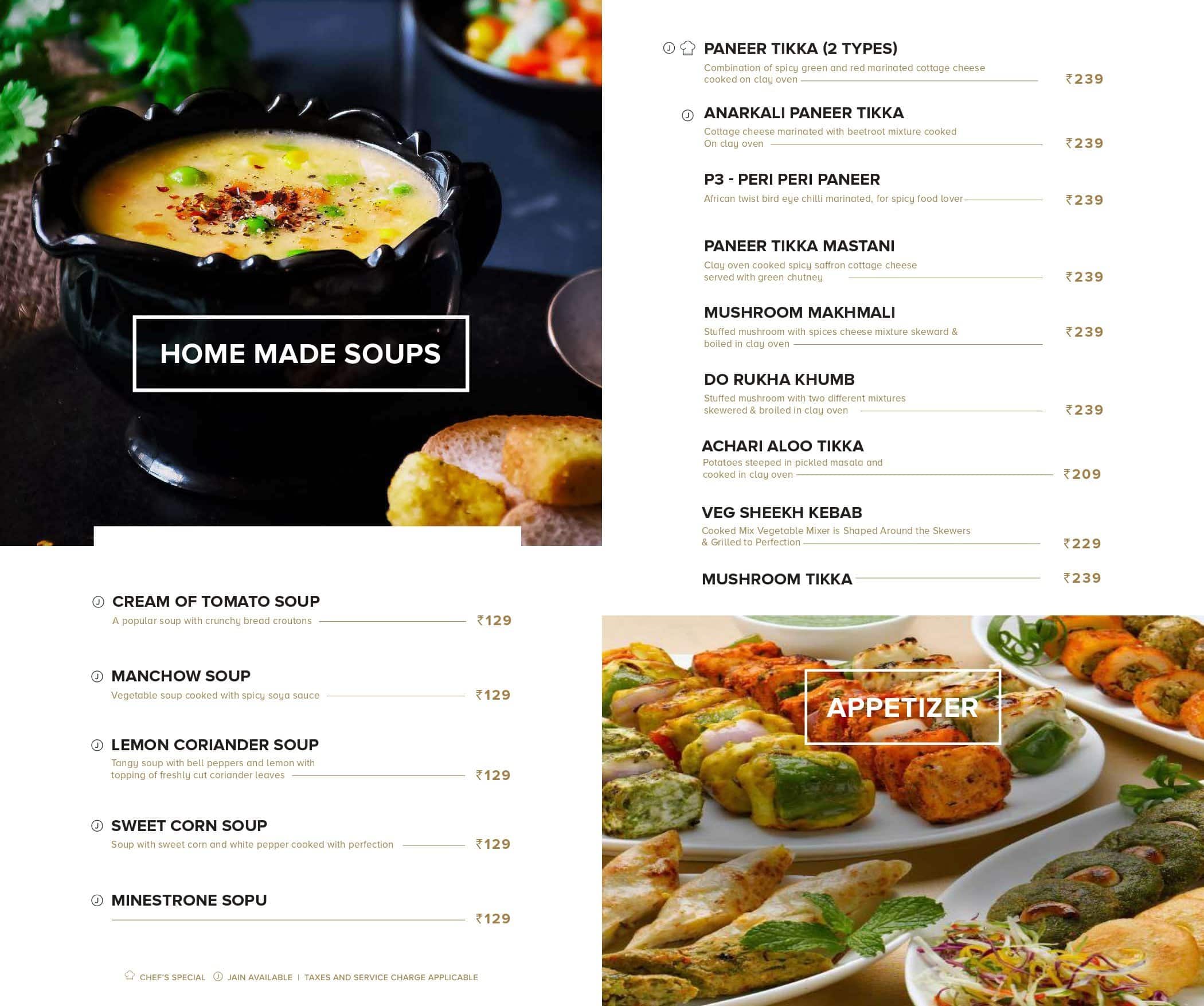 Menu at Kailash Parbat, Vellore, C8 & C9 Phase 1