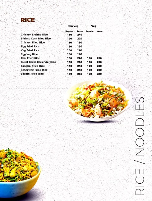 Menu at Hatari, Kolkata, CF 149