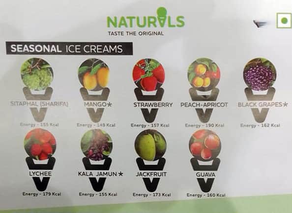 Menu of Natural Ice Cream, Ghatkopar West, Mumbai