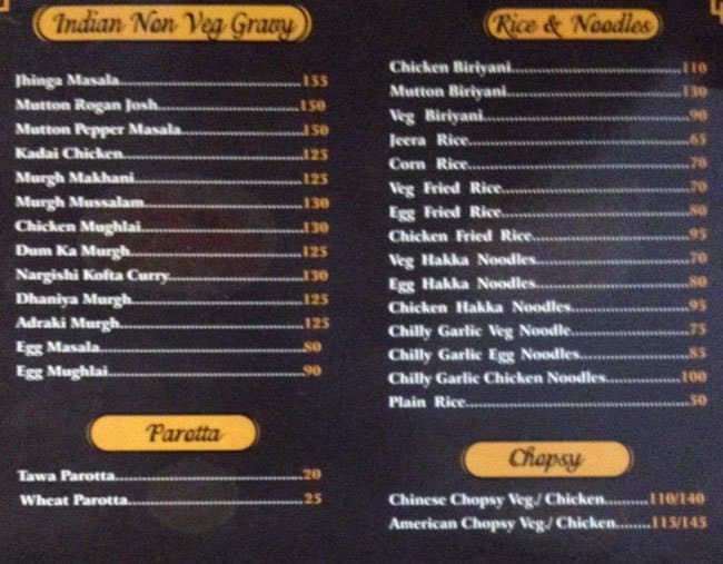 Menu at The Eatery, Bengaluru, KGR-54