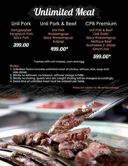 Menu at Leann's Teahouse restaurant, Quezon City