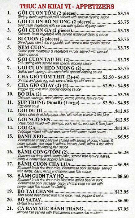 Pho 888 Menu, Menu for Pho 888, Uptown, Chicago - Urbanspoon/Zomato