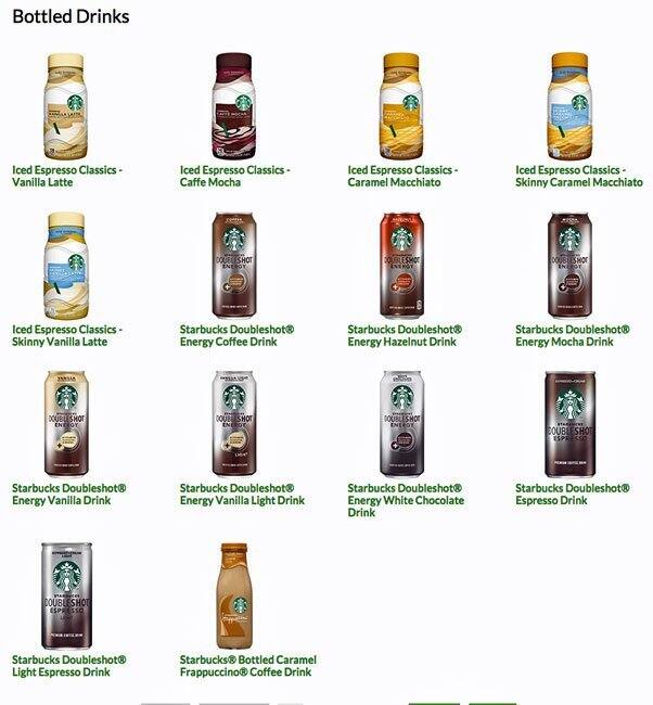 Carta del café Starbucks, Charlotte, 101 S Tryon St