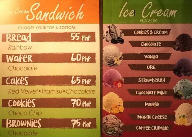 Menu at Frostbites, Mandaue City, J Centre Mall