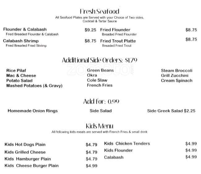 Menu at Akropolis Cafe, Charlotte, Old Charlotte Highway