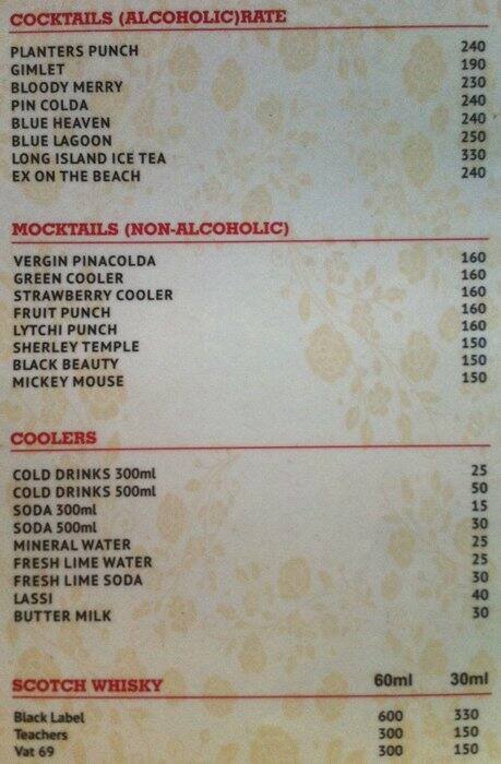 Menu at Surya Family Restaurant & bar, Mumbai