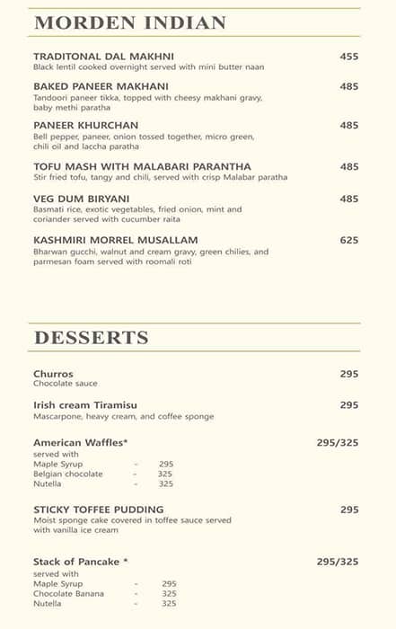 Menu at Kaffberry, Bahu Plaza, Jammu