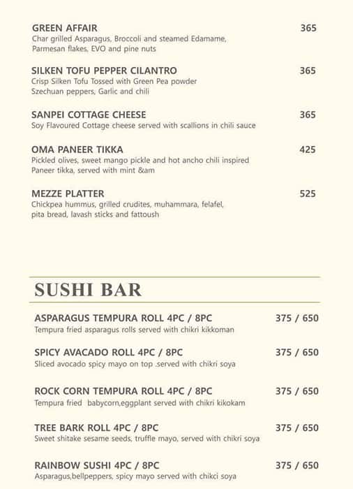 Menu at Kaffberry, Bahu Plaza, Jammu