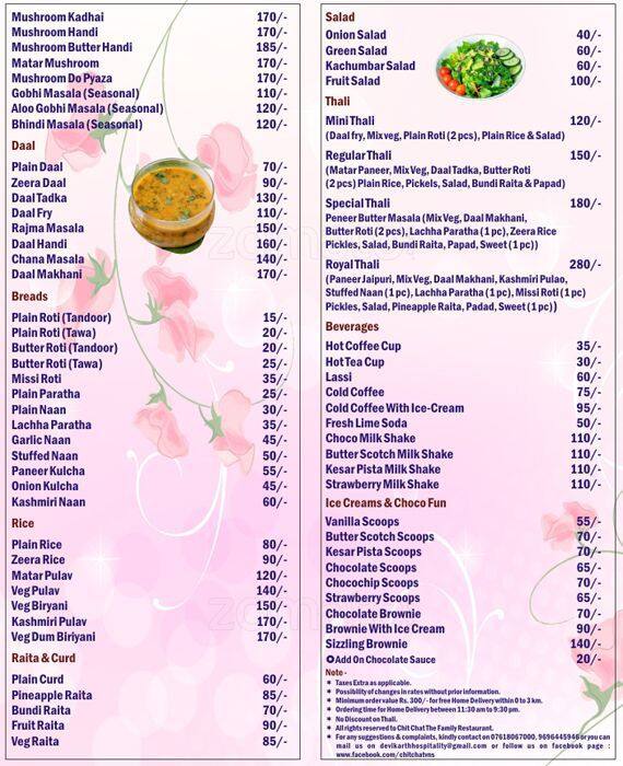 Chit Chat Menu, Menu untuk Chit Chat, Bhelupur, Varanasi - Zomato