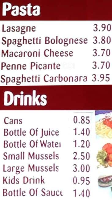 Menu at Pizza Crolla pizzeria, Glasgow, 99 Hope St