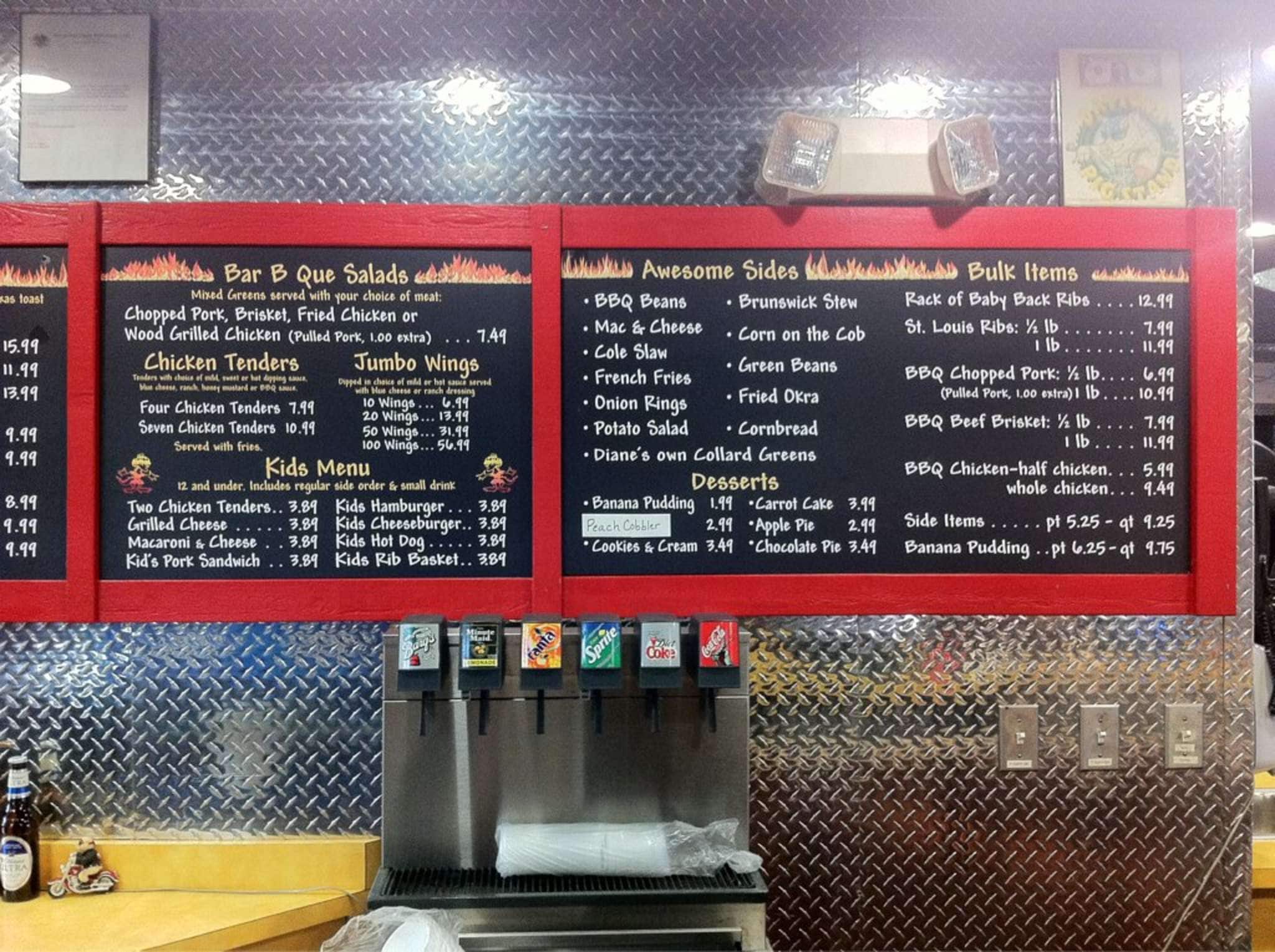 Menu at Colt's Pig Stand BBQ, Ormond Beach
