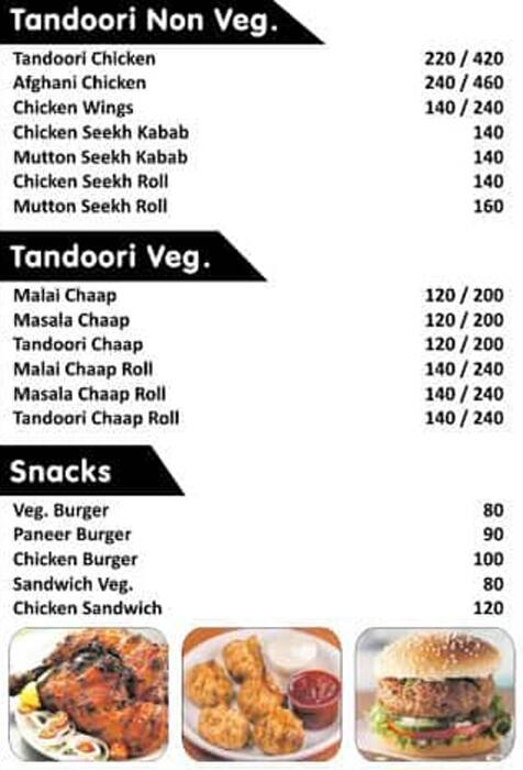 Menu of Quick Bite, Vikaspuri, New Delhi