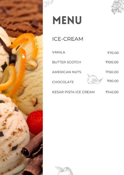 Menu at Food O' Clock, Kota