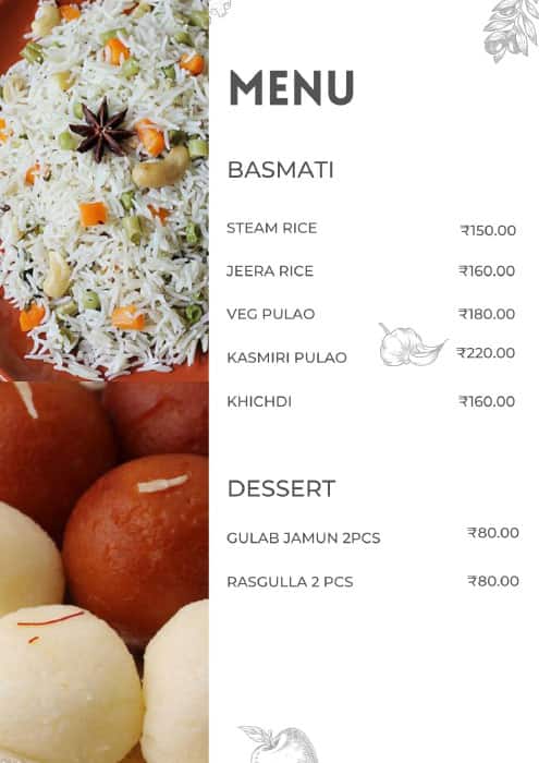 Menu at Food O' Clock, Kota