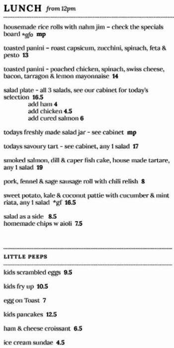 Menu at Haldi restaurant, Fremantle