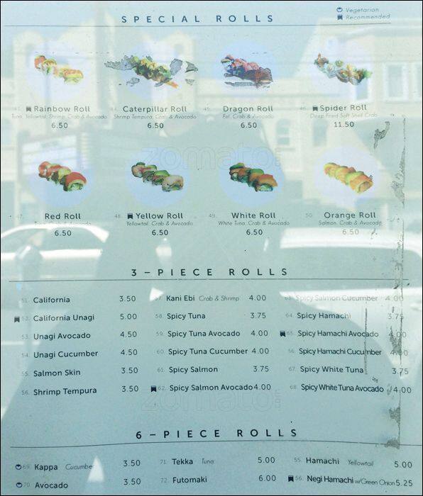 Miki Menu, Menu for Miki, Outer Richmond, San Francisco - Urbanspoon/Zomato