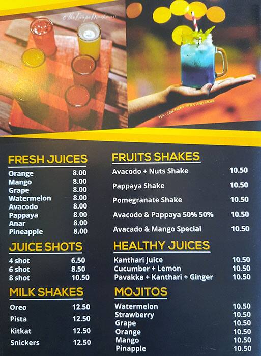 Carta de Cinema Cafe, Abu Dabi