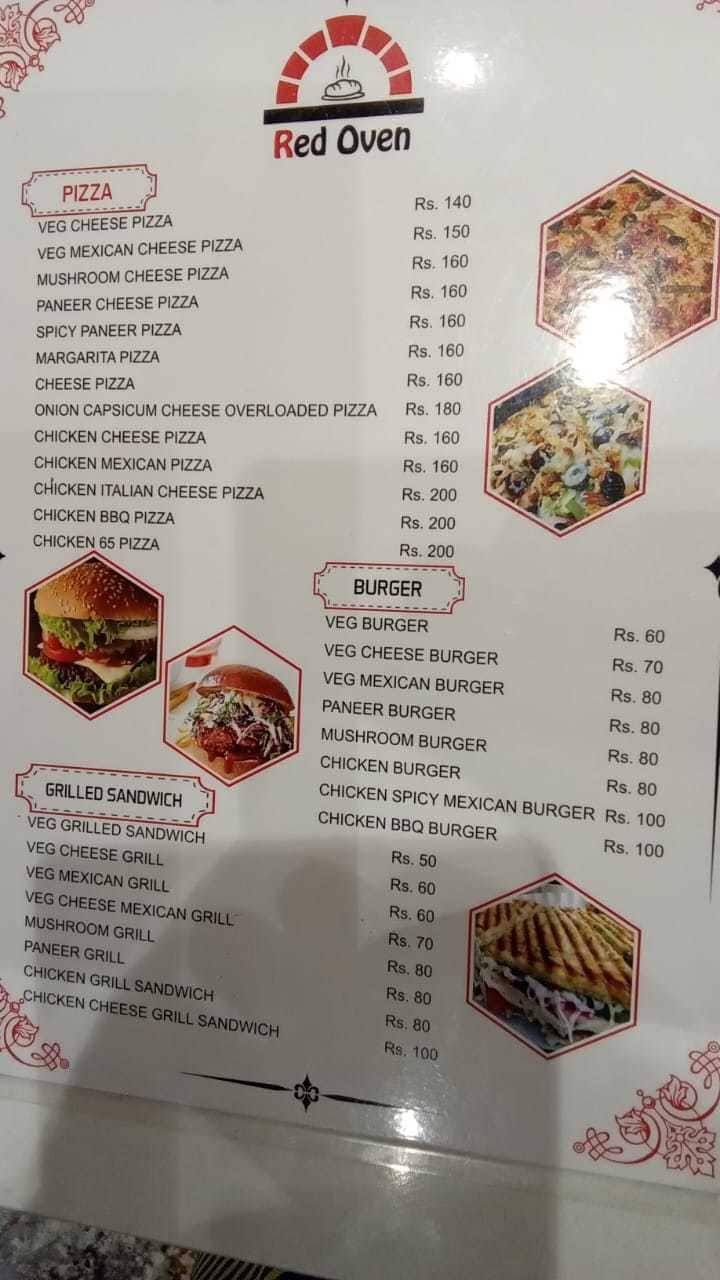 Menu at Red Oven Bakers, Hyderabad