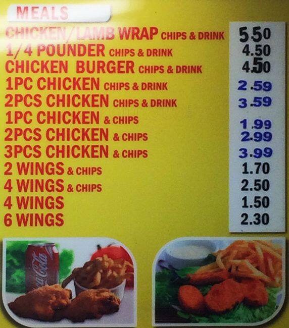 Menu At Kebab Wrap Fast Food London