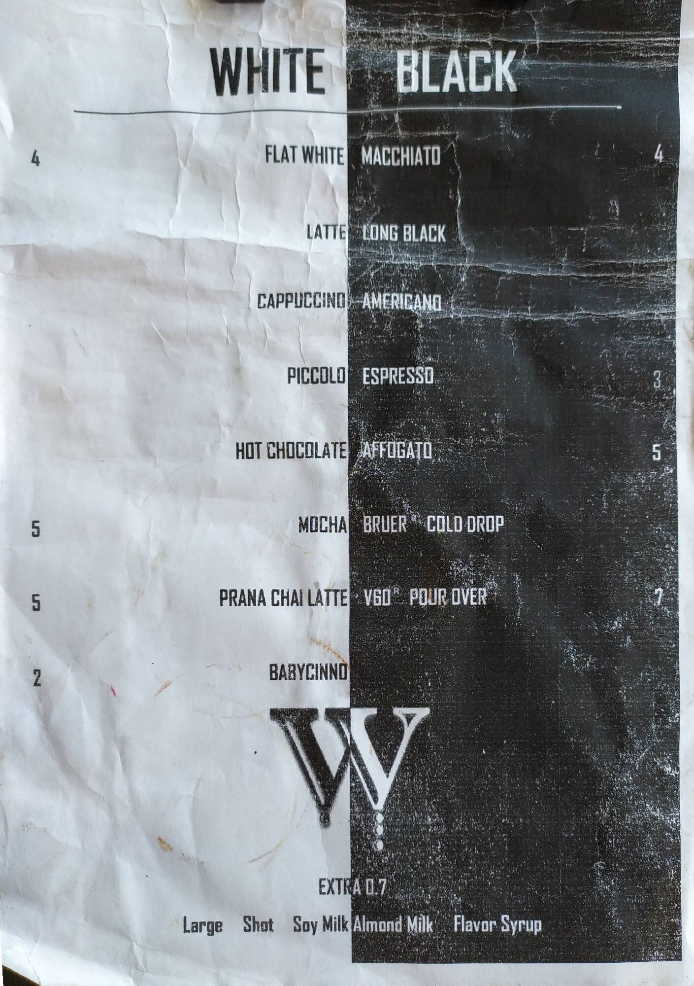 Menu at Brewing Now cafe, Kingsford
