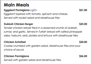 Menu at The Long Boat Tavern pub & bar, Bicheno