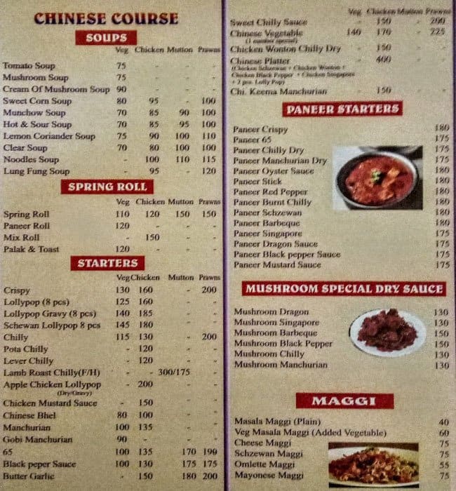 Menu at 1 Number Snacks And Chinese Corner, Mumbai