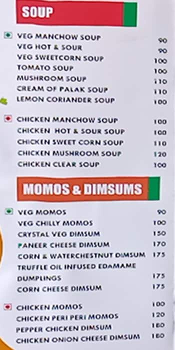 Menu of Mumbai Social Kitchen, Jogeshwari, Mumbai