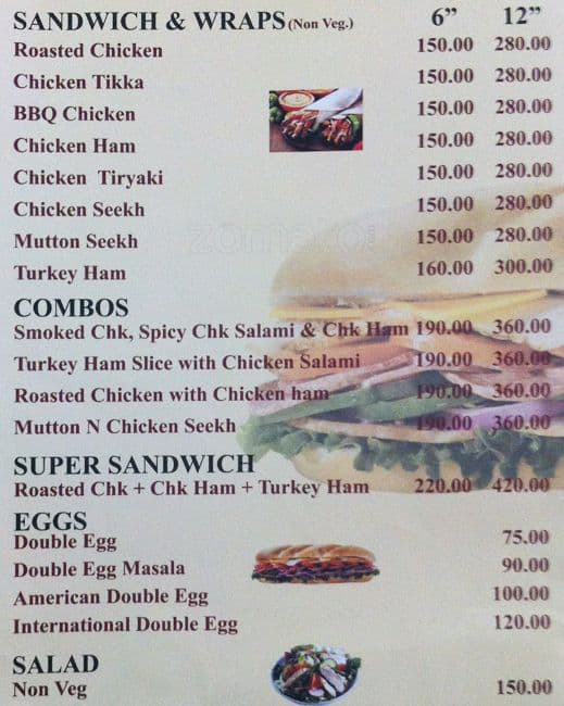 Sub Station Menu, Menu for Sub Station, Dumas, Surat - Zomato