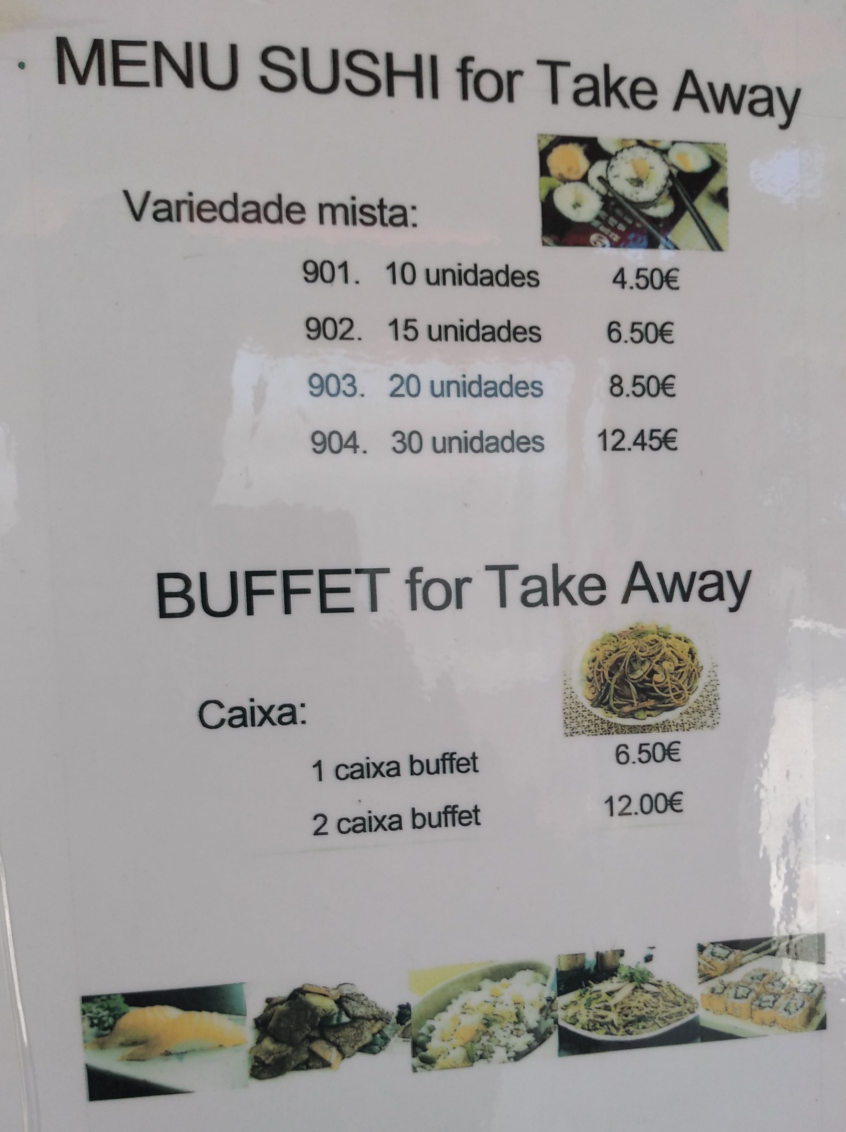 Menu at Feng Sheng restaurant, Alcabideche