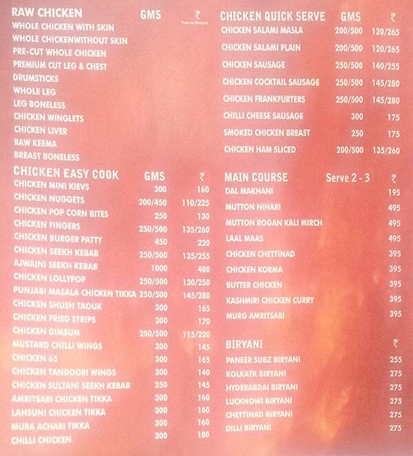 Menu at Republic of Chicken, Chandigarh, Booth No. 335