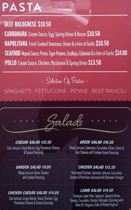 Menu at Pizza Train pizzeria, Newport, 2/22 Mason St