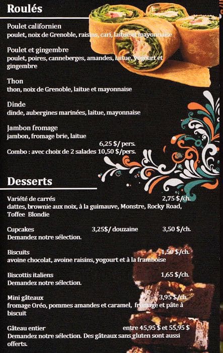 Menu at Moca Loca Café Co, Gatineau, 799 Bd de la Gappe