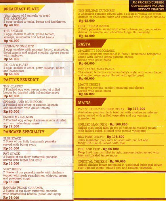 Menu at W Lounge cafe, Mengwi, Jl. Petitenget Kerobokan