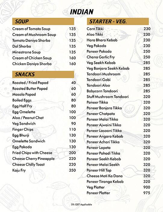 Menu of Kwality Family Resto Bar, Kalyani Nagar, Pune