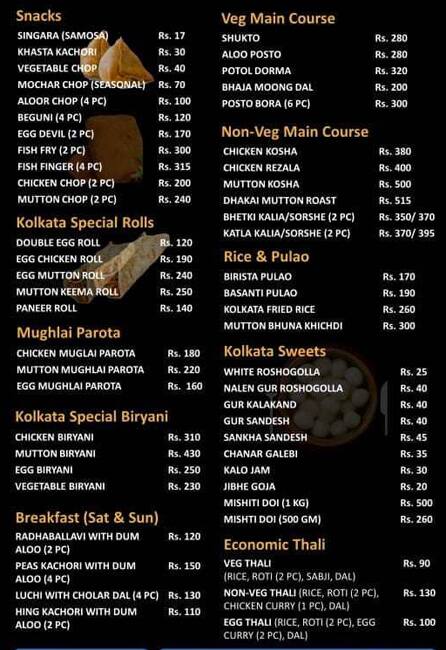 Menu at THE BONG AFFAIR, Gurugram