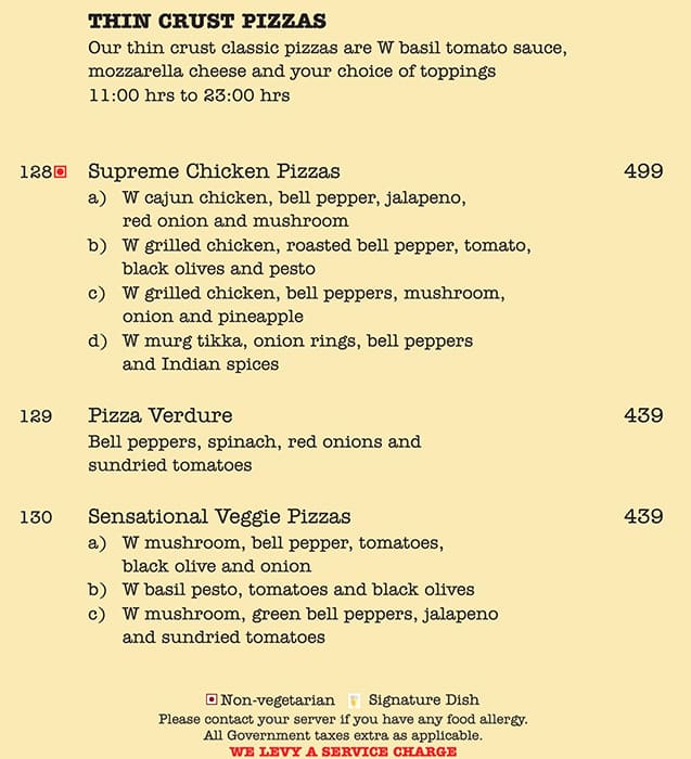 Menu at Citrus Café - Lemon Tree Premier, Jaipur