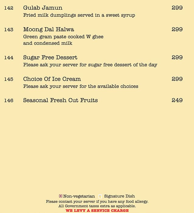 Menu at Citrus Café - Lemon Tree Premier, Jaipur
