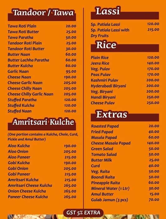 Menu at Kesar Foods, Ahmedabad, GF-6