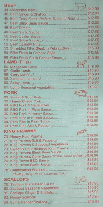 Menu at Lilys Kitchen fast food, Coopers Plains, 113 Orange Gr Rd Shop 3