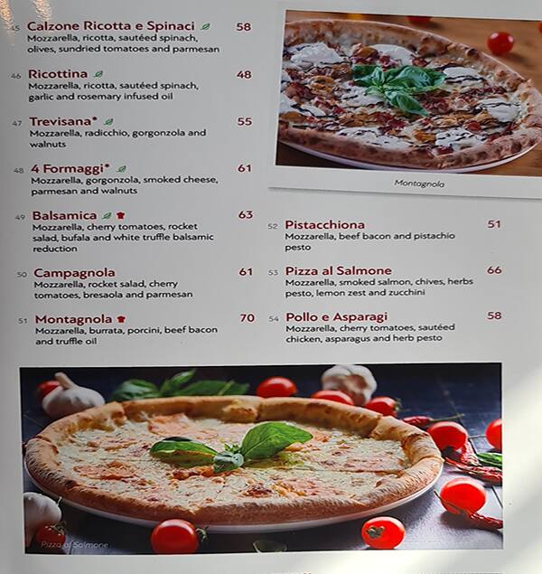 Menu at Tomato & Basilico restaurant, Dubai, 498Q+2WG