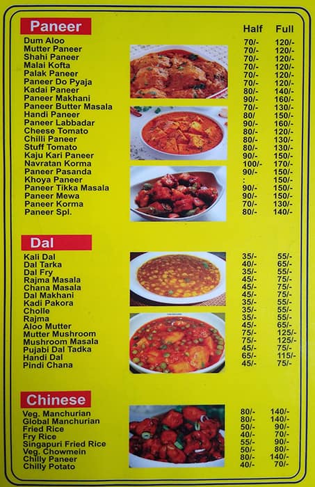 Adi's Restaurant Menu, Menu for Adi's Restaurant, Vasundhara Enclave ...