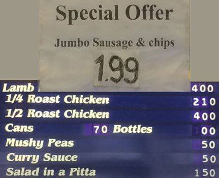 Menu at Ocean Fresh, London, 166 Broadway